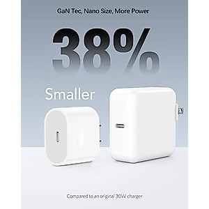 iPhone 15 Pro/15 Pro Max Charger, 35W USB C Charger Block with 10ft USB-C to C Fast Charing Cable for iPhone 15/15 Pro/15 Pro Max/15 Plus, iPad Pro 12.9/11, iPad Air 5/4, iPad 10