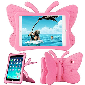 Xboun Butterfly Series EVA Shock Proof Protective Case for iPad Mini (Pink)