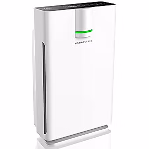 HATHASPACE Smart Air Purifier 2.0 for Home Large Room with True HEPA Air Filter for Allergens, Pets, Smoke, Removes 99.9% of Dust, Mold, Pet Dander, Odors, Pollen - HSP002, 1500 Sq. Ft. Coverage