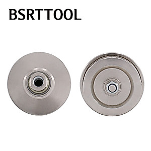BSRTTOOl V30 1-1/4 inch Diamond Router Bit Full Bullnose Profiler Wheel Vacuum Brazed for Granite Concrete Marble Stone 5/8-11 Thread