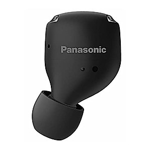 Panasonic True Wireless Earbuds, Noise Cancelling Bluetooth Headphones, IPX4 Water Resistant and Compatible with Alexa, Charging Case Included - RZ-S500W (Black)