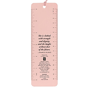 She is Clothed with Strength and Dignity Beaded Bookmark