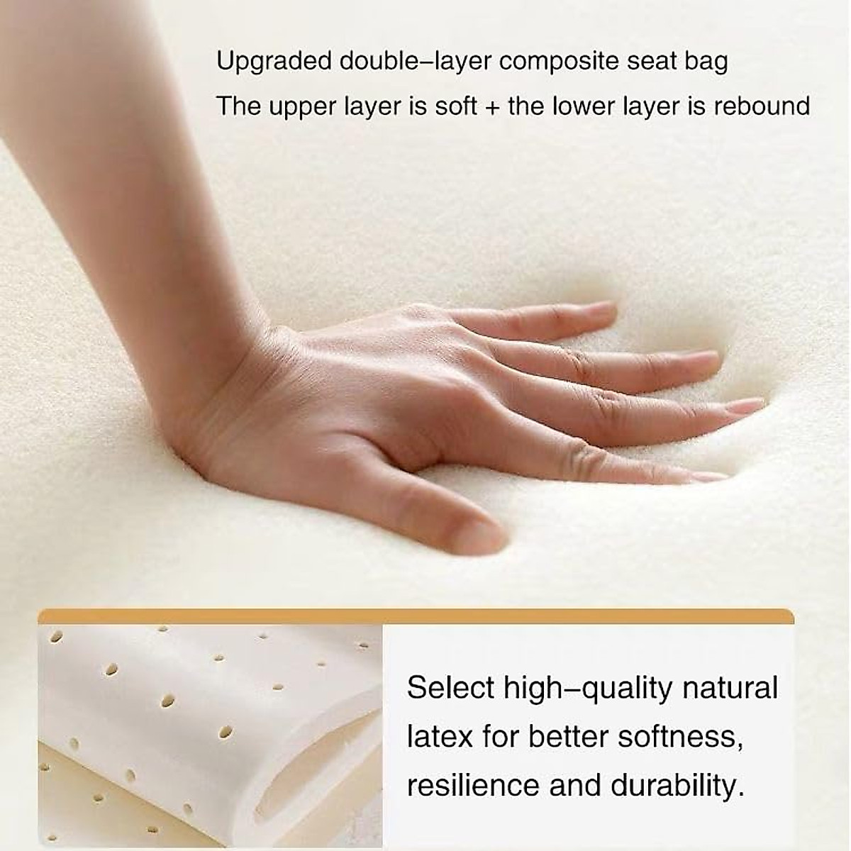 QIUPAI Modern Wingback Living Room Chair, Single Sofa Chair, Upholstered Armchair with Scooped Arms for Bedroom,Apartment,Studio,Office,Waiting Room A