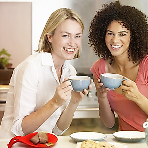 ORBLUE Silicone Spoon Rest for Kitchen Counter, Almond-Shaped Cooking Spoon Holder for Stove Top, Heat Resistant Utensil Rest, 4-PACK