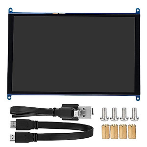 10in Touch Screen, 1024×600 LCD Display with Charging Cable, for Raspberry Pi 4 Screen, for Raspberry Pi/Windows/Ubuntu/Raspbain/Ulinx/Linx