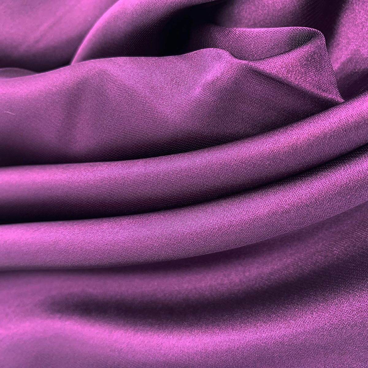 YOUR SMILE Silk Feeling Like Pure Color Scarf Women’s Fashion Pattern Large Square Satin Headscarf Headdress 24''x24'',Purple