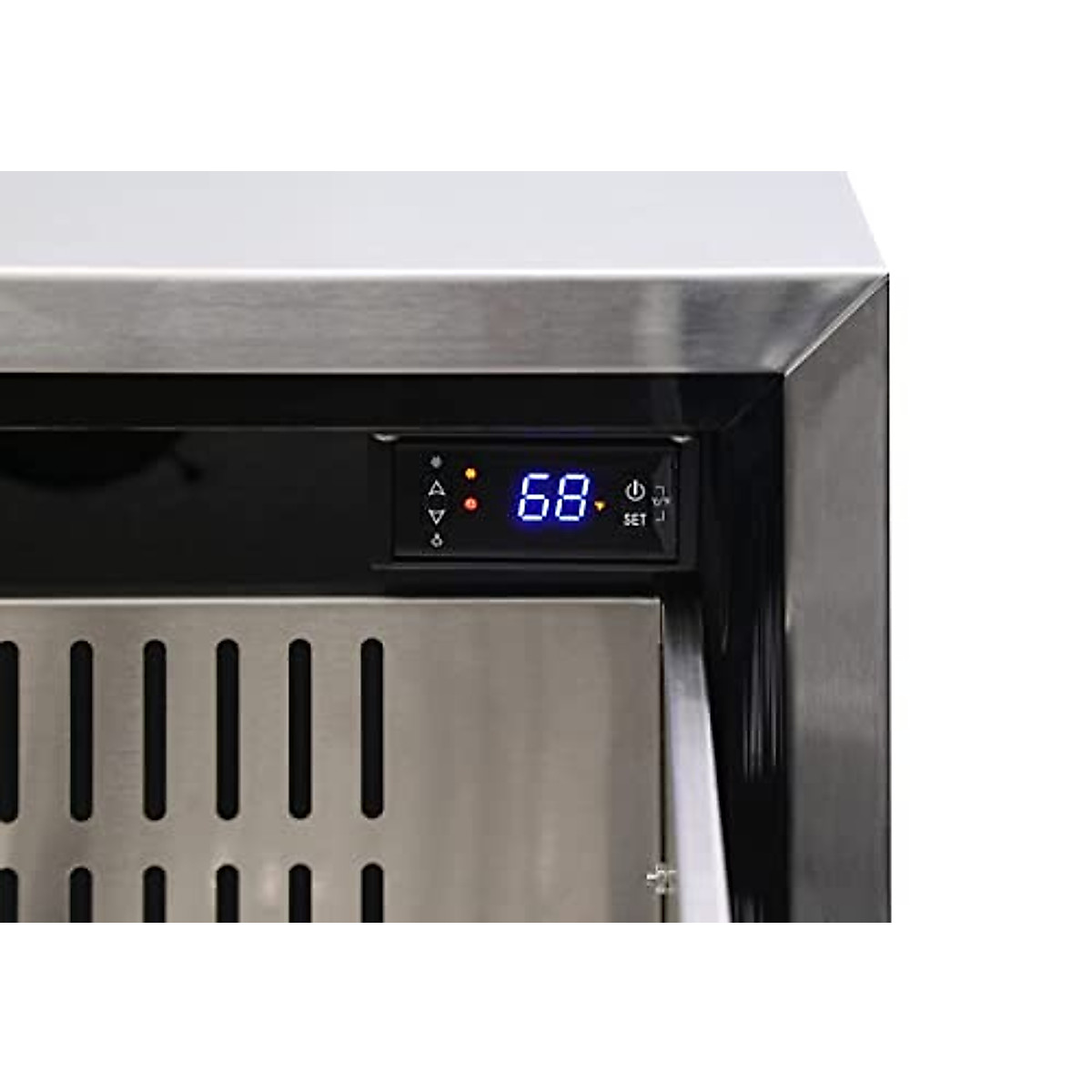 HCK 24 inch Weather Proof Design Indoor and Outdoor Undercounter Drawer Fridge, Built-in Beverage Refrigerator for Home and Commercial Use, Stainless Steel