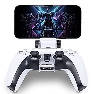 ADZ PS5 Controller Phone Mount Holder Clamp Smart Clip for PS5 Dualsense Controller Perfect for PS Remote Play