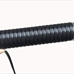 CoolsomeJies 230FT Synthetic Rattan Repair Material,Black Synthetic Plastic Rattan for Knit and Repair Chair Table,Storage Basket