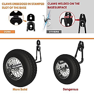 Heevir Garage Hooks Heavy Duty - 11 Inch Large Wall Mount Storage Hanger, 4 Pack Long Hook Garage Organizer for Hanging Tool, Chairs, Hoses, Ladder, Bulk Items, Ropes, etc.