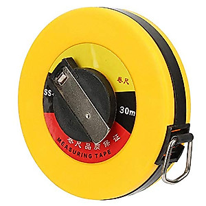Fiberglass Site Measurement Tape Measure Compact Soft Rulers Measuring Tool for Construction Survey(30m)