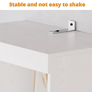 IRONCK Closet Shoe Organizer Cabinet with Shelves and Cubbies, Narrow Footwear Shoe Rack Storage Organizer for Closet for Bedroom, Entryway, Mudroom, White