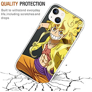 Compatible with LG V60 ThinQ | LG V60 ThinQ 5G Case One Luffy with Piece 876 Anime, Ultra Soft TPU Gel Rubber Phone Case (Clear)