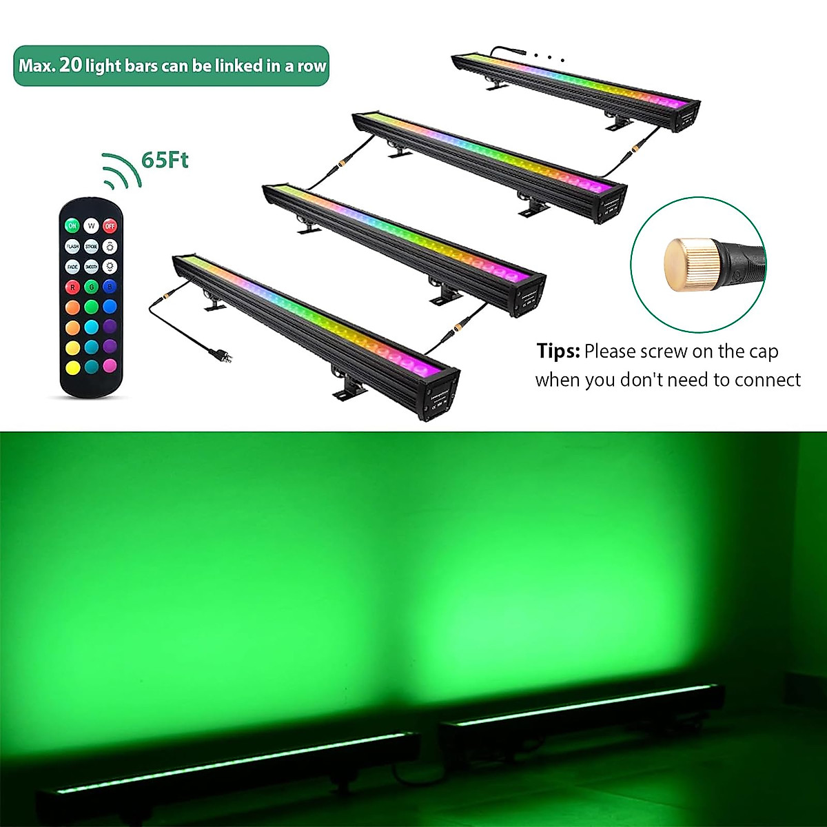 Landscapestation LED Wall Washer Light 72W, 40" 5000K Daylight Heavy Duty LED Wall Washing Light Bar, Waterproof Outdoor Lighting for Landscape, Garage, Church, Farms, Yard, Building Lighting