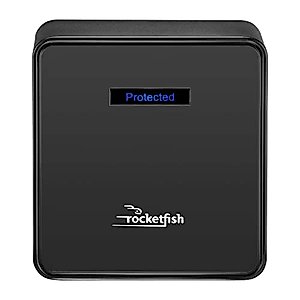 Rocketfish 2-Outlet Surge Protector - Low-Profile Protection for Devices - Black