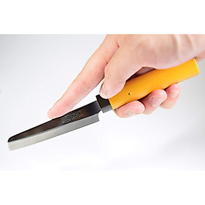 Seki Japan Small Fruit Knife Angular Edge Wooden Handle, 8.5” Small Kitchen Utility Knife, Stainless Steel Blade, Vegetable Knife Paring Knife Pairing Knife Japanese Knives with Cover