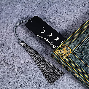 Inspirational Bookmarks for Women Men Book Lovers Friends Birthday Christmas Stocking Stuffers Valentines Day Gifts for Women Unique Graduation Teacher Appreciation Retirement Gifts Moon Mountain