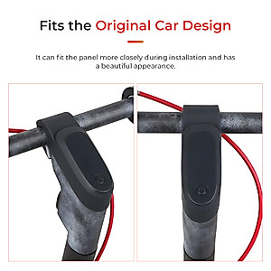 LUCK4U Waterproof Dashboard Cover Shell for Ninebot Scooter Silicone Protective Case Accessories for Segway Ninebot F20 F25 F30 F40 Electric Scooter black