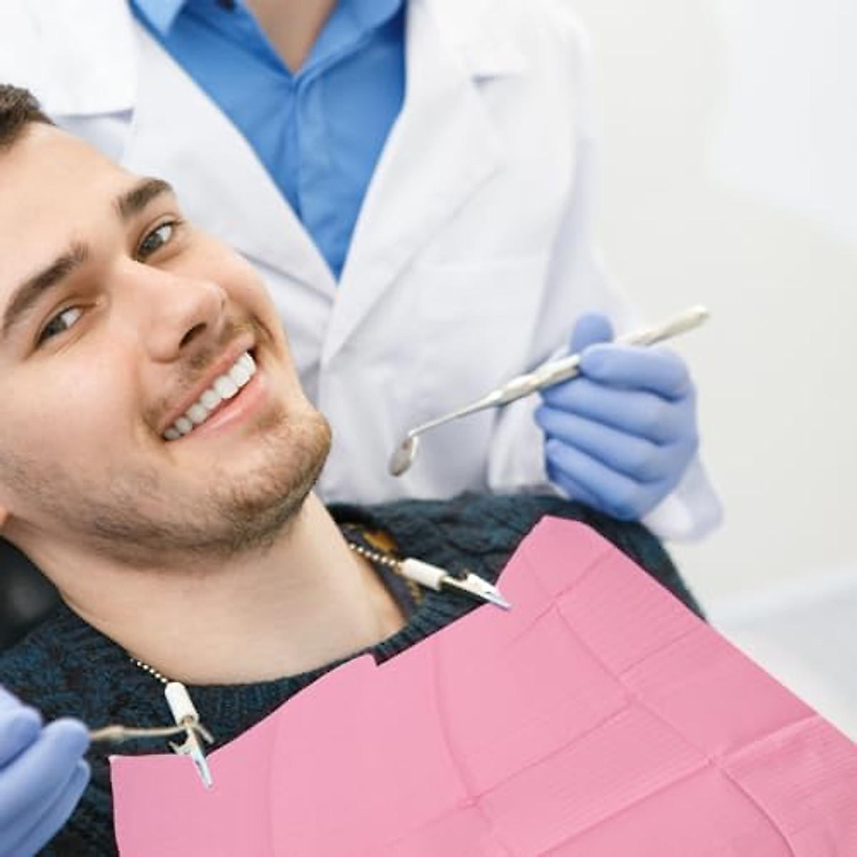 Disposable Dental Bibs, Waterproof Tattoo Piercing Table Mat Nail Paper Towels for Acrylic Disposable Manicure Towels Underpads Tablecloth Tattoo Supply Sheets 125pcs