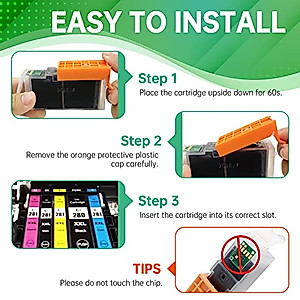 EXCERCUS CLI-281 Cyan Ink Cartridge Replacement for Canon CLI-281XXL 281XXL 281 Cyan Use for Canon PIXMA TS6320 TR7520 TS8120 TS8320 TR8520 TS9120 (2X CLI-281XXL C)