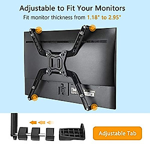 HUANUO Universal VESA Mount Adapter Kit, Non-VESA Adapter for 17 to 27 Inch Monitor Screens to 75x75 VESA Mount
