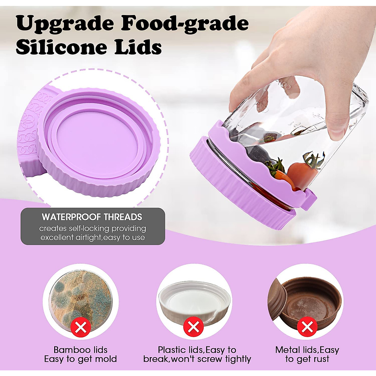 Oyrlize Overnight Oats Containers with Lids and Spoon,Companies,Work and Travel