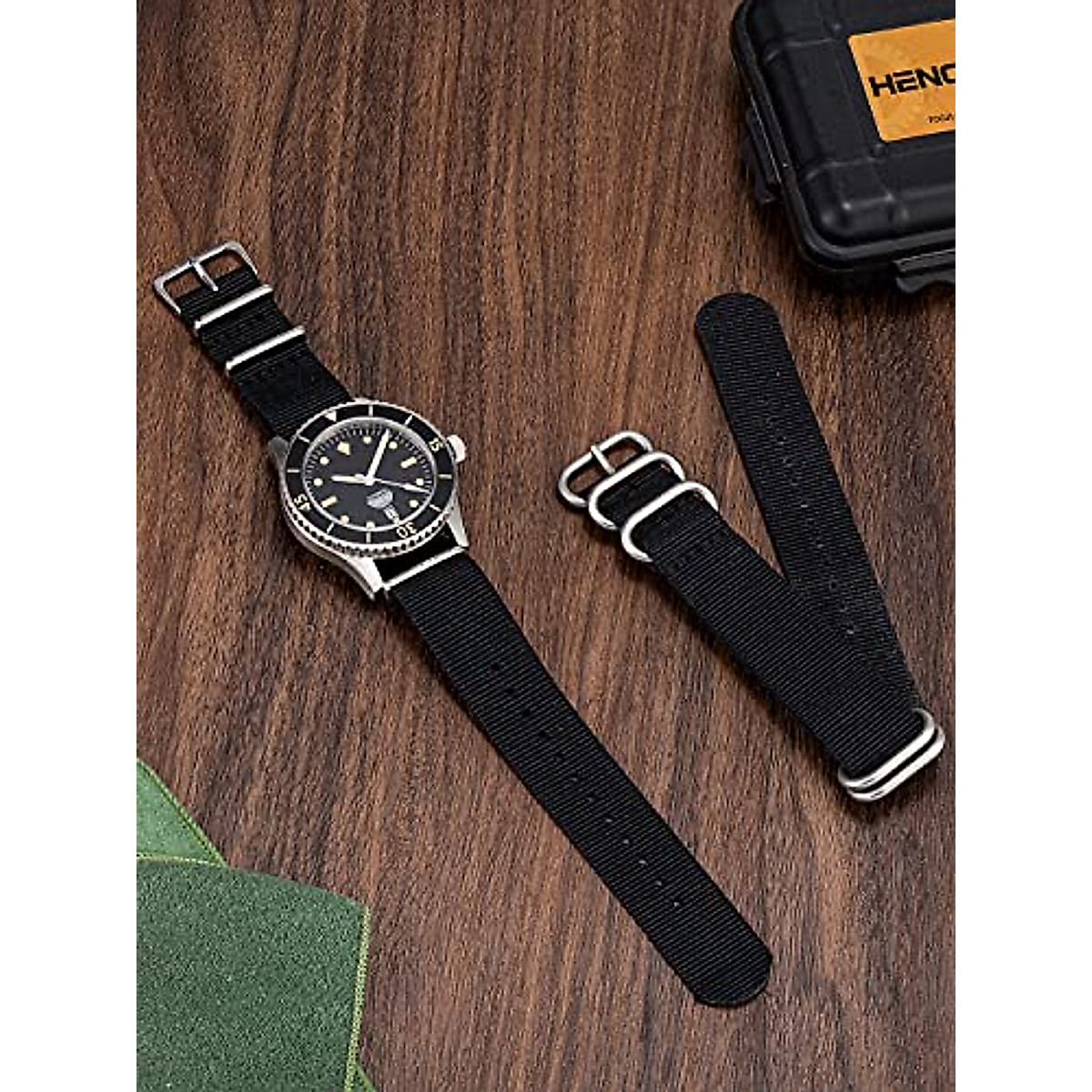 QM NH35 Dive Automatic Mechanical Men's Watch Fifty Search Diving Retro Luminous Saphire Glass Cramic Bezel 8020NH