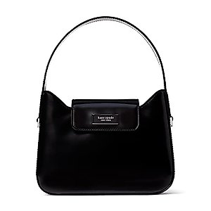 Kate Spade New York Sam Icon Spazzolato Leather Mini Hobo Bag Black One Size