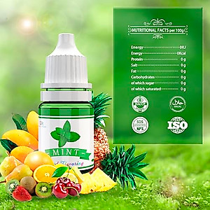 Food Flavoring Oil - 24 Pack Concentrated Flavor Oil for Baking, Cooking, Cosmetics - Liquid Lip Gloss Flavoring Oil Extract for Lip Balm, Drinks, Soap Making - Water & Oil Soluble - .2 Fl Oz Bottles