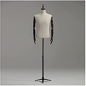 Dressmaking Mannequin Dummy Male Dressmakers Dummy Mannequin Body Torso with Adjustable Tripod | Bust Tailor Mannequin Dummy for Clothing Dress Display