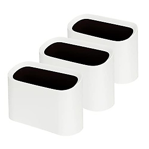 SOUJOY 3 Pack Mini Trash Can, Plastic Tiny Desktop Trash can, Waste Garbage Bin, Wastebasket Dispenser for Countertop, Bathroom, Vanity, Desktop, Tabletop or Coffee Table