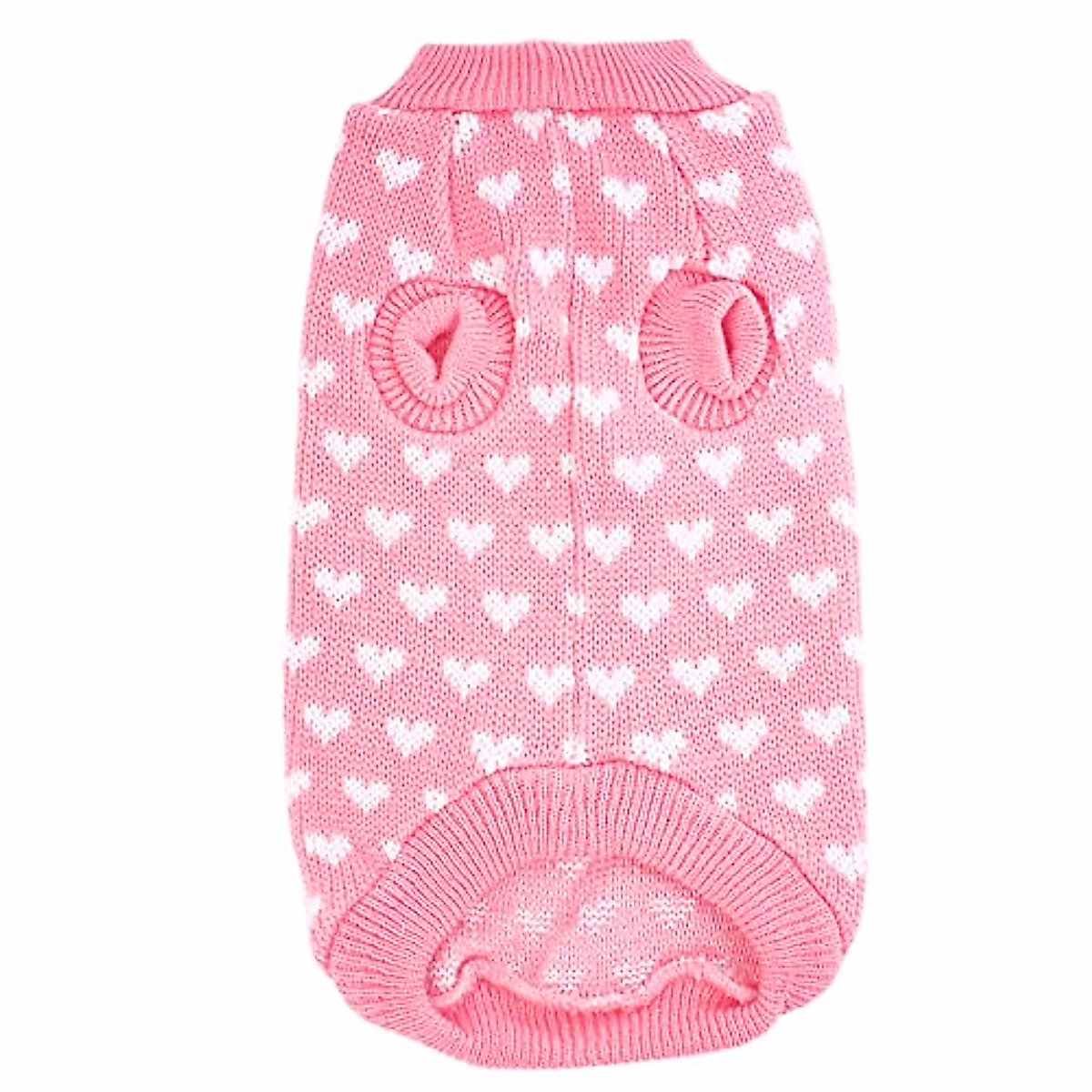 Large Dog Sweater Hoodie Cat Pet Sweater Cute Heart Pattern Dog Clothes Pet Supplies Puppy Coat Dog Outfits for Teacup Yorkie Boys Girls
