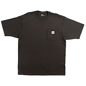 CarharttMenLoose Fit Heavyweight Short-Sleeve Pocket T-ShirtBlackLarge