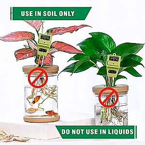 XLUX Soil Tester Meter, 3-in-1 Test Kit for Moisture, Light & pH, for Home and Garden, Lawn, Farm, Plants, Herbs & Gardening Tools, Indoor/Outdoors Plant Care Soil Tester