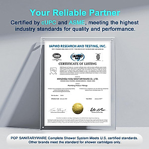 All Metal Black Shower Faucet Set Round Shower Head and Handle Set, Bathroom Rainfall Shower System, Wall Mounted Shower Fixtures, Include Shower Valve and Trim Kit, Matte Black