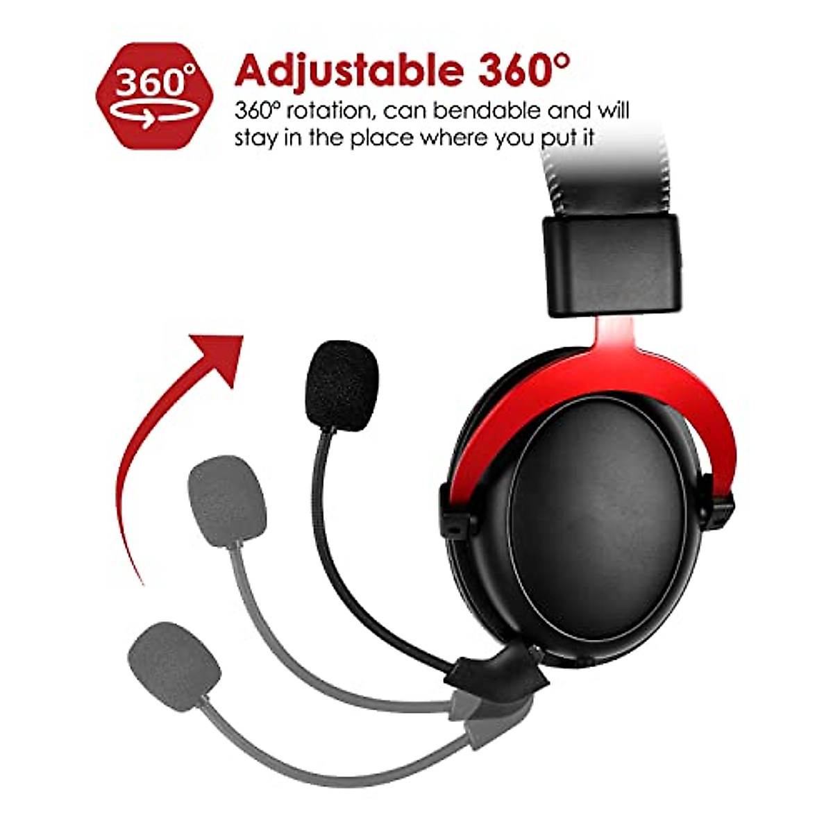 Cloud 2 II Mic Replacement - 2 PCS 3.5mm Detachable Game Microphone for Kingston HyperX CloudX I&II Core Cloud PS4 Xbox One Nintendo Switch Computer PC Gaming Headsets
