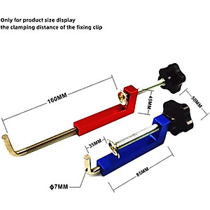1/2Pcs Universal Fence Clamps Aluminium Alloy Clamp G Clip MultiFunctional Woodworking Fixing Tools (2pc Blue)