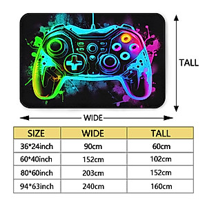 DAYEL Gaming Rugs - Gamer Rug for Bedroom, Boys' Game Room, and Living Room - 36x24 inches