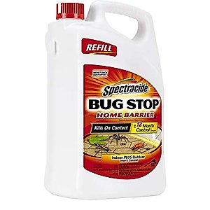 Spectracide Bug Stop Home Barrier Spray, Kills Ants, Roaches and Spiders On Contact, Indoor and Outdoor Insect Control, 1.33 Gallon