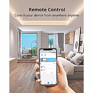 SONOFF S31 WiFi Smart Plug with Energy Monitoring, 15A Smart Outlet Timer Switch ETL Certified, Work with Alexa & Google Home Assistant, IFTTT Supporting, 2.4 Ghz Wi-Fi Only