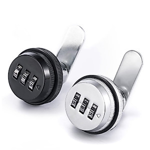 Uonlytech 2pcs Password Mailbox with Lock Cupboard Lock 3-dial Code Camlock Code Combination Lock Mailbox Lock Cam Lock for Cabinet Mailbox Cam Lock Code Lock Mechanical Security Door