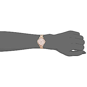 Nine West Women's Japanese Quartz Dress Watch with Metal Strap, Rose Gold, 14 (Model: NW/2098PKRG)