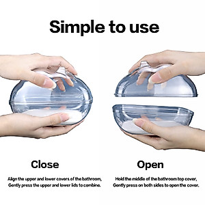 lazYYzal Hamster Bathtub,Hamster Bathroom,Small Animal Habitat Décor,Sand Bath Container Transparent Beds,Hamster Bed,Ice Bathtub,Sleep Pad Nest,Sand Bath Box for Small Pet Animals Cage Accessories（S）