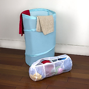 Sunbeam 4 Compartment Micro Mesh Delicates Wash Laundry Bag, White