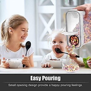 Cereal containers for Storage 2 x 4 Litre Dishwasher Safe Storage for Cereals, Pasta, Rice, Dry Foods, pet Food, Coffee, Flour | Easy Grip Handle | Easy Open Pour lid | Removable lid (Blue&Pink)