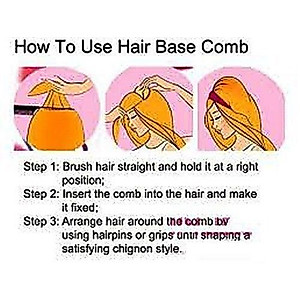 AnHua®1PC BUMP IT UP Volume Inserts Do Beehive hair styler Insert Tool Hair Comb (Beige)