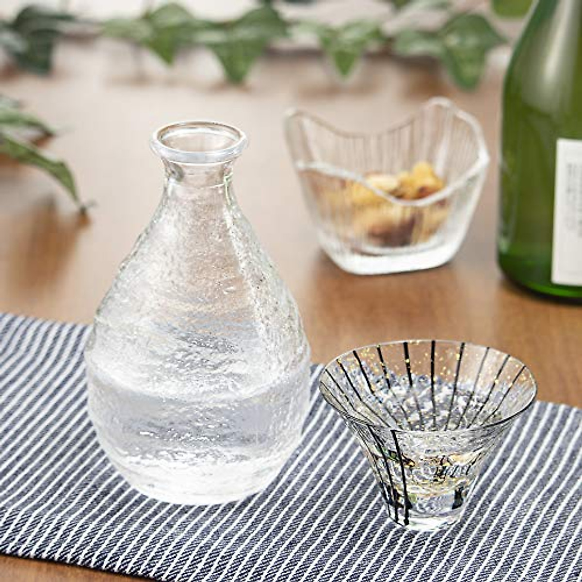 東洋佐々木ガラス Toyo Sasaki Glass 10784 Cold Sake Glass, Edo Glass, Yachiyo Kiln Cup, Tsukimi Sake, Made in Japan, 2.7 fl oz (80 ml), Pack of 24, Black