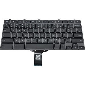 New Keyboard for Dell Chromebook 11 3100 Touch 5190 Touch 3400 3110 0D2DT 00D2DT 03G0H0 US Power Key(Not for 3100 2in1,5190 2in1,3110 2in1)