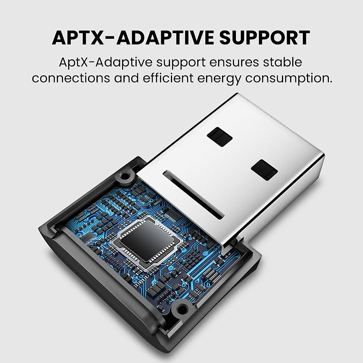 Avantree DG80 - USB Bluetooth 5.3 Adapter for PS5 & Gaming Consoles, Wireless Audio Transmitter Dongle, Compatible with Bluetooth Headphones or Earbuds with aptX-Adaptive or aptX Low Latency