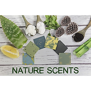 NATURAL AMERICAN Mens Organic Bar Soap, Masculine Scents, 100% Natural Soap for Men - Essential Oils, Organic Shea Butter Natural Body Soap, Natural Bar Soap for Men - ELEMENTS Body Soap 5 oz (6pk)